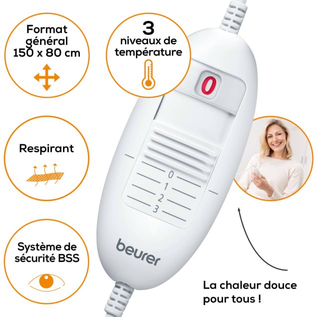 Beurer CHAUFFE-MATELAS (TS 23) 1 Personne - Didoucha Parapharmacie