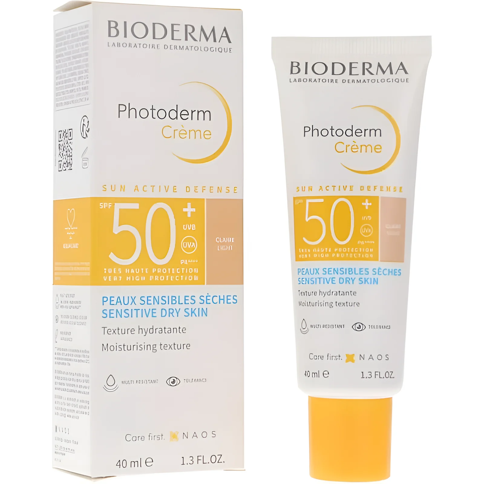 BIODERMA PHOTODERM CRÈME SUN ACTIVE DEFENSE SPF50+ TEINTÉE CLAIRE 40ML ...