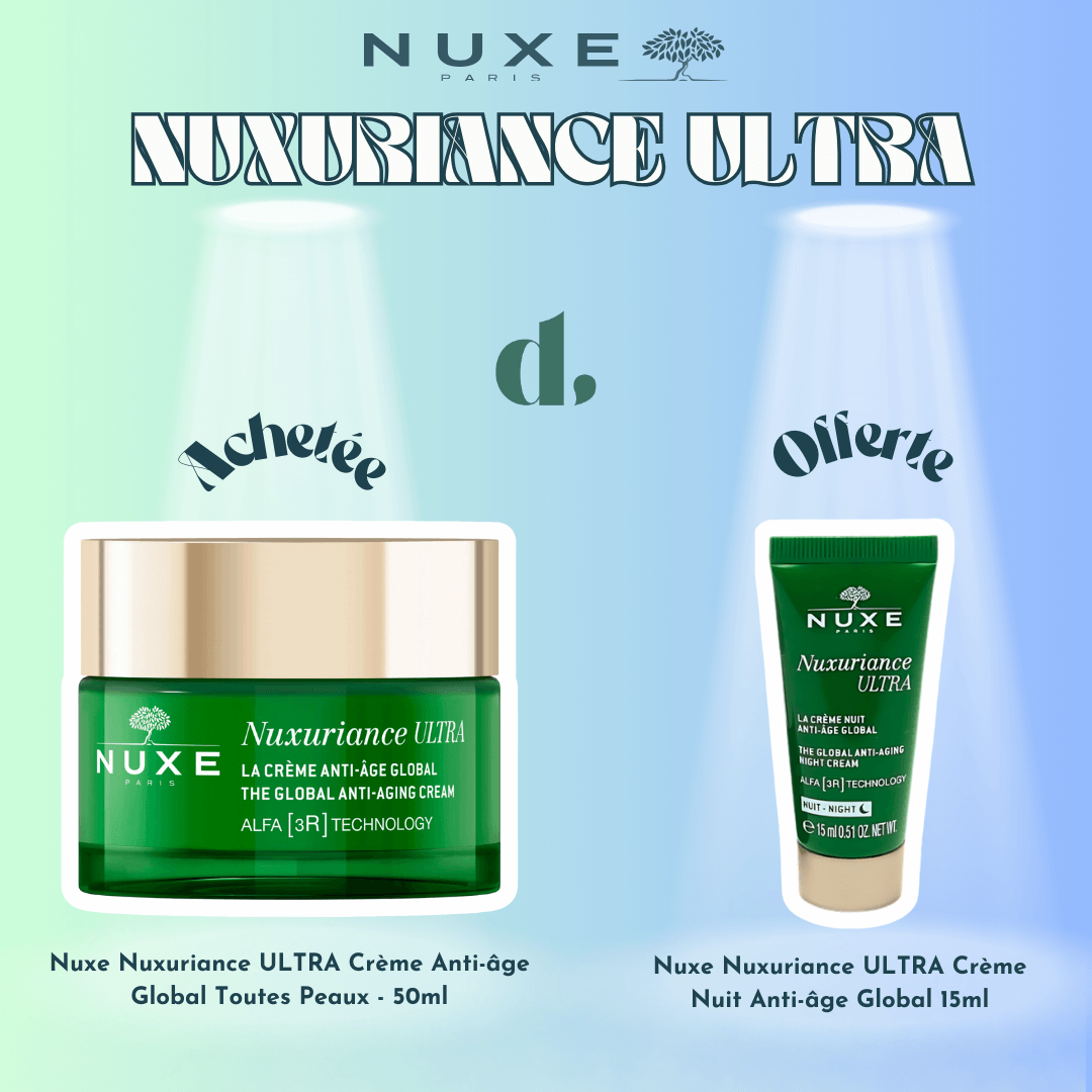 NUXE Nuxuriance Ultra Kit Crème Anti-Âge Global 50ml + La Crème Nuit 15ml Offerte - Didoucha ...